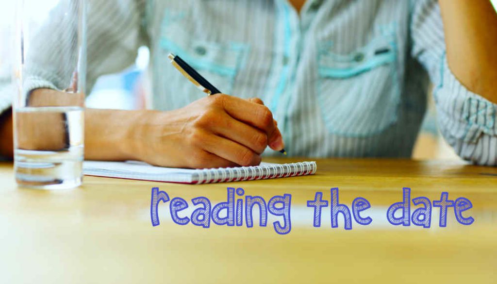 Reading the date, and other ways not to read.